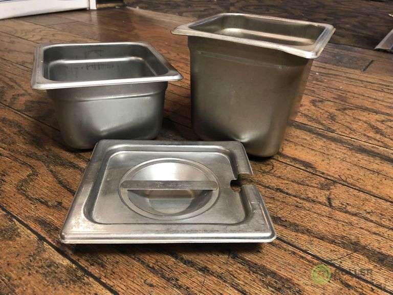 (84) 1/6 Pan Stainless Steel Steam Table Inserts With (19) Lids ...