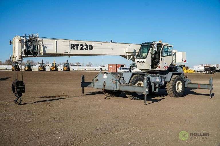 1999 TEREX RT230 Rough Terrain Crane, 30-Ton Capacity, 94' Reach, 4 ...