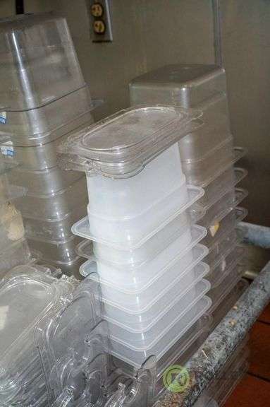 (57) Assorted Cambro and Carlisle 1/6th and 1/9th Pan Plastic Inserts ...