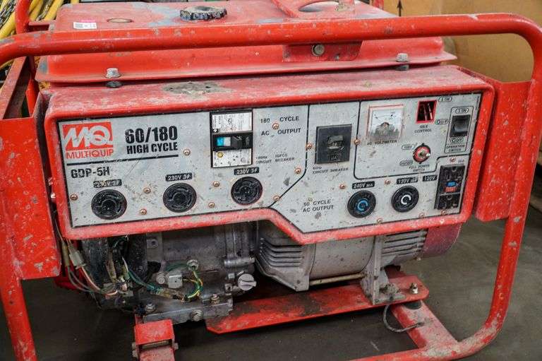 Multi Quip GDP-5H 60/180 High Cycle Generator, Gas - Roller Auctions