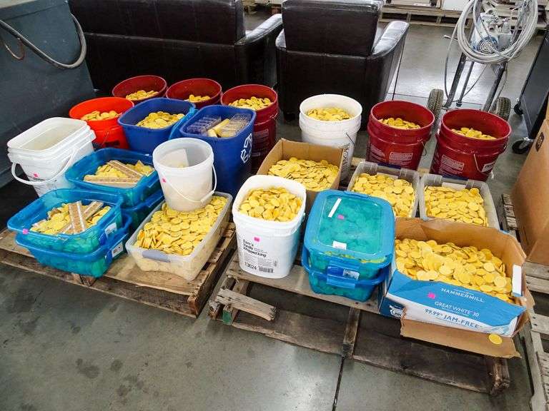 (2) Pallets of Poker Chips - Roller Auctions