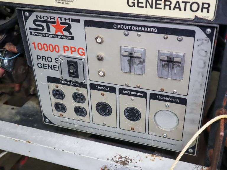 North Star 10000 PPG Generator, Gas, 10,000 Watts - Roller Auctions