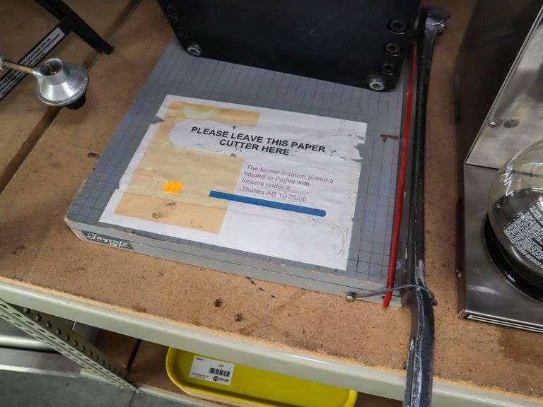 Ingento Paper Cutter And Ellison Letter Machine - Roller Auctions