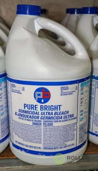 (25) 1-Gallon Bottles of Pure Bright Germicidal Bleach - Roller Auctions