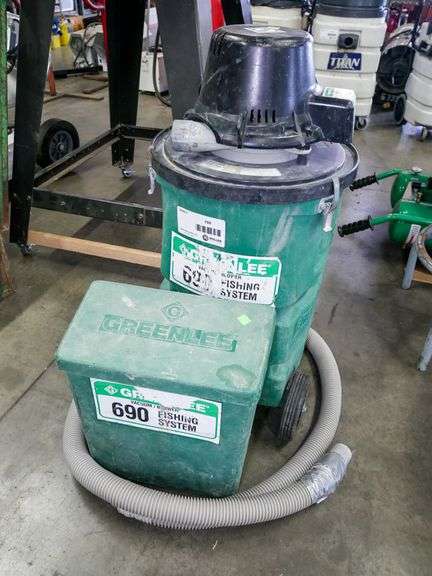 GreenLee Blower and Vacuum Fishing System, with Attachments - Roller ...