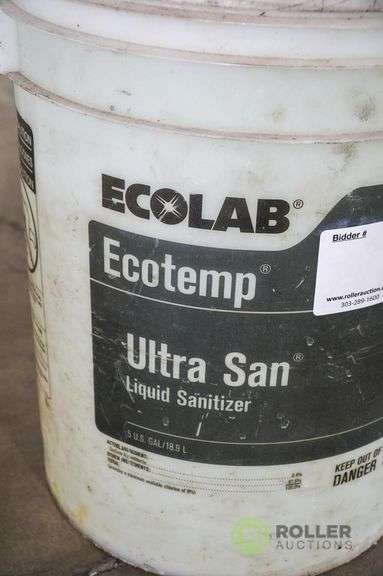 Eco Lab 5-Gallon Ultra San Liquid Sanitizer - Roller Auctions