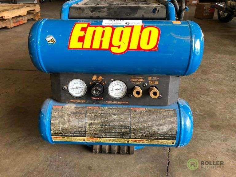 Englow EM810-4M 4-Gallon Dolly Style Electric Air Compressor - Roller ...