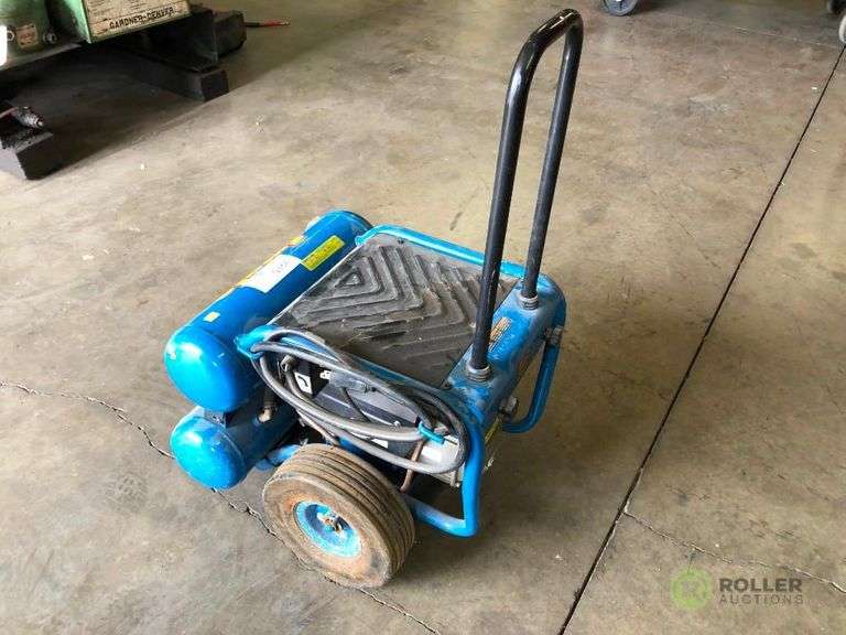 Englow EM810-4M 4-Gallon Dolly Style Electric Air Compressor - Roller ...