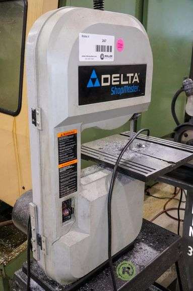 Delta BS100 Shopmaster Benchtop Vertical Bandsaw on Stand - Roller Auctions