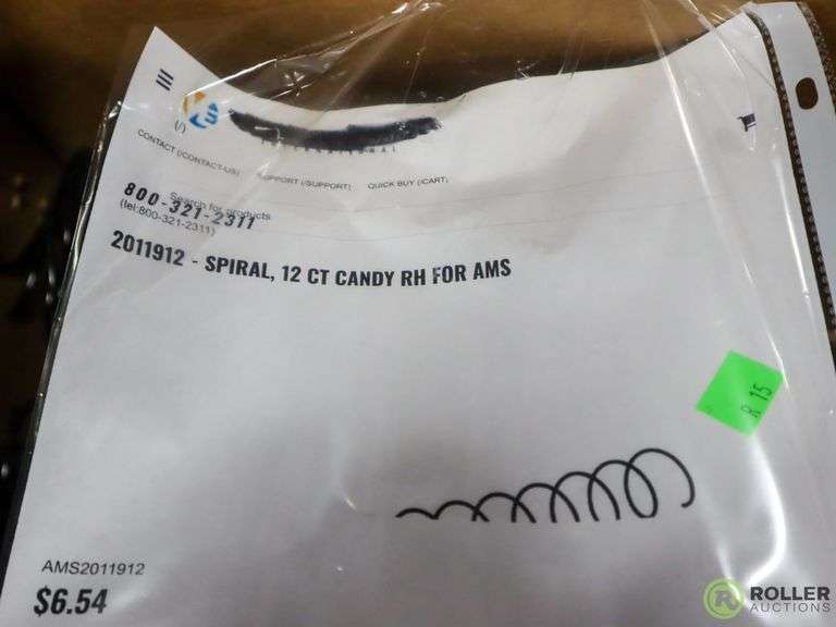 (7) AMS 23007 Vend Motors, Group of Spiral Vending Machine Coils for ...