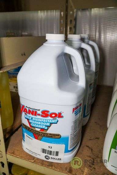 (3) 128 Oz Bottles of Vani-Sol Bulk Disinfectant Washroom Cleaner ...