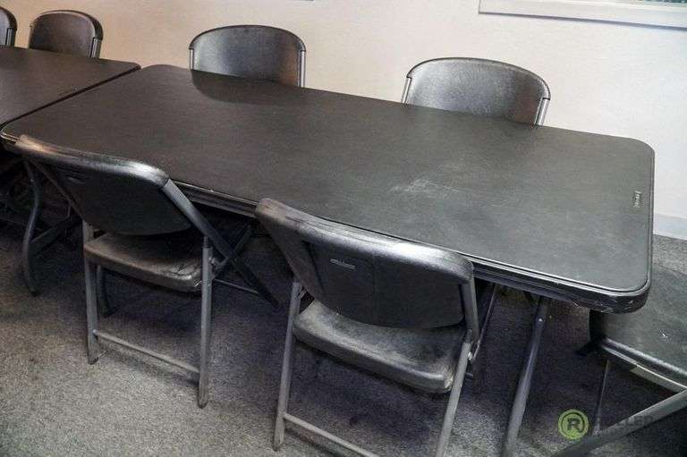 (3) Lifeline 6' Folding Tables and (22) Folding Chairs - Roller Auctions