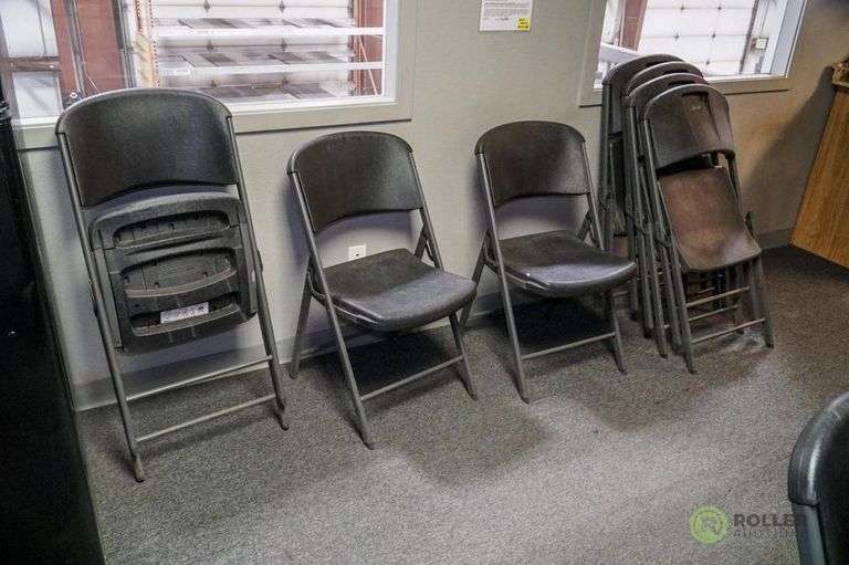 (3) Lifeline 6' Folding Tables and (22) Folding Chairs - Roller Auctions