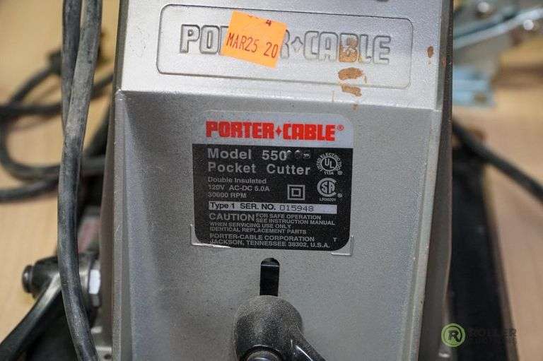 Porter Cable 550 Pocket Cutter on Table - Roller Auctions