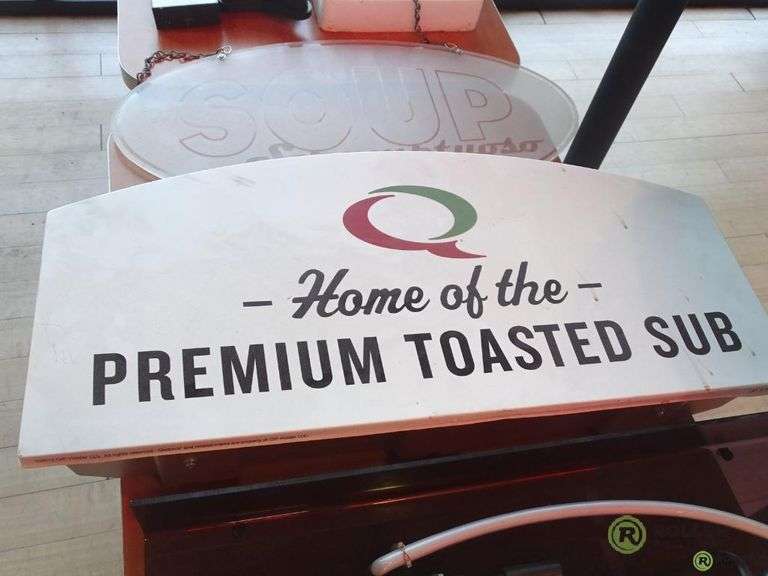 (4) Branded Lighted Signs, Inoperable and Soup Plastic Sign - Roller ...