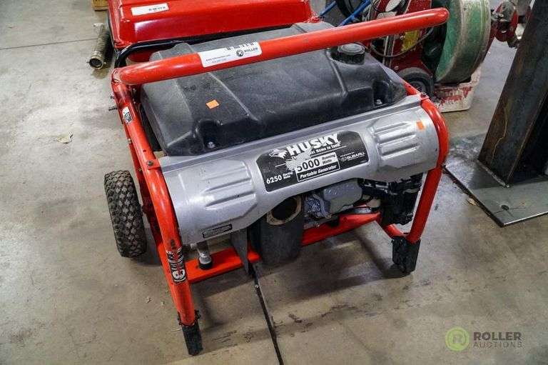 Husky Portable Generator, Gas, 5000W - Roller Auctions