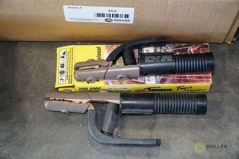 Miller Spool Matic 30 Wire Feed Gun and (2) Tweco 200-Amp Electrode ...