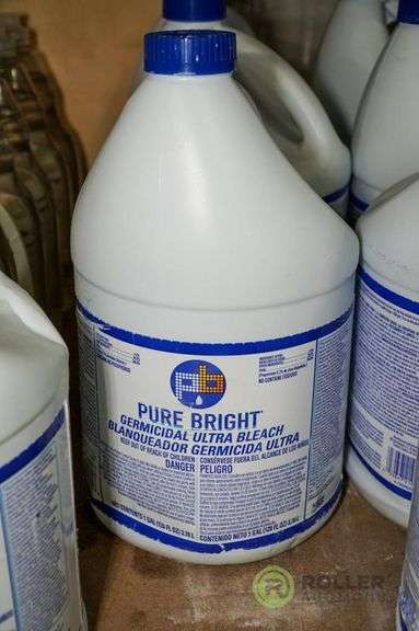 (4) 1-Gallon Bottles of Pure Bright Germicidal Ultra Bleach - Roller ...