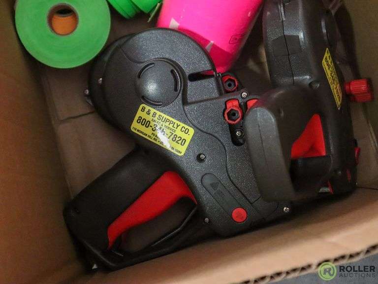 (3) Avery Sticker Guns With Stickers - Roller Auction