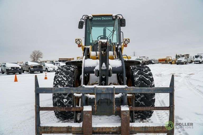 2012 JOHN DEERE 544K Wheel Loader, Cab w/ A/C & Heat, JRB Quick Coupler ...
