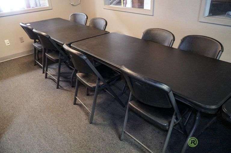 (3) Lifeline 6' Folding Tables and (22) Folding Chairs - Roller Auctions