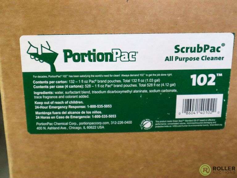(12) Boxes of Portion Pac Scrub Pac Cleaner (132 Pouches / Box ...
