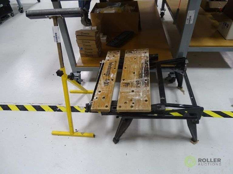 Black & Decker Workmate 400 Work Table and Roller Feed Stand - Roller ...