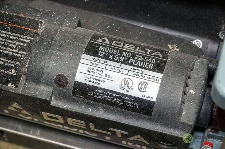 Delta 22-540 12in Planer - Roller Auctions