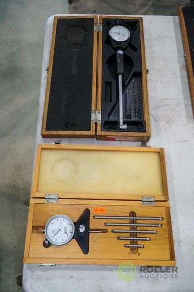 SPI Bore Gauge and Baker BAK12000J Dial Depth Gauge - Roller Auctions