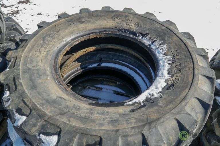 (4) Used 13.00-24TG Grader/Telehandler Tires - Roller Auctions