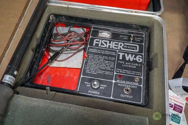 Fisher TW-6 Pipe and Cable Locator - Roller Auction