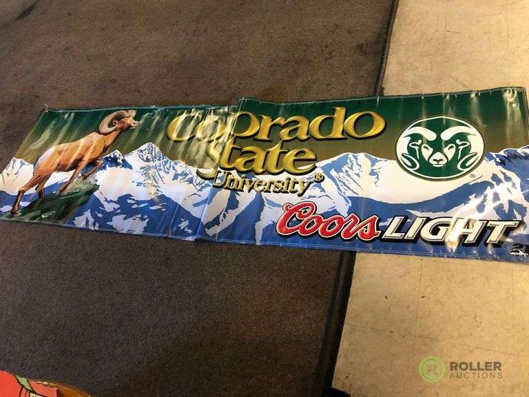 (2) Coors Light Banner - Roller Auction