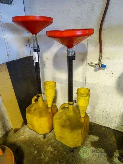 (2) Waste Oil Collection Carts - Roller Auctions