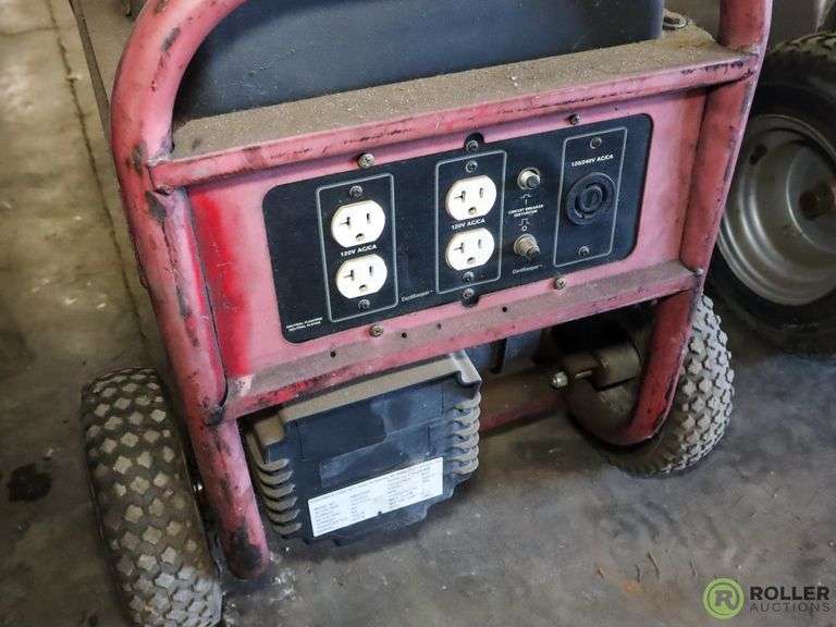 Powermate PM0433500 4375 Watt Portable Generator With Subaru Gas Engine ...