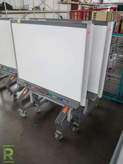 (2) Smart Technologies SB640-R2-653348 Smart Boards With Rolling Stand ...