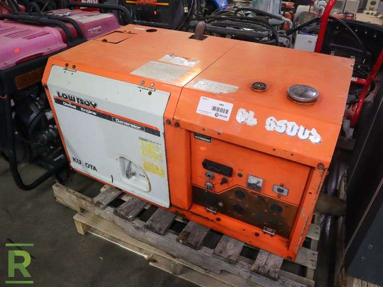 Kubota Lowboy GL6500S Generator, Diesel, 6500 Watts - Roller Auctions