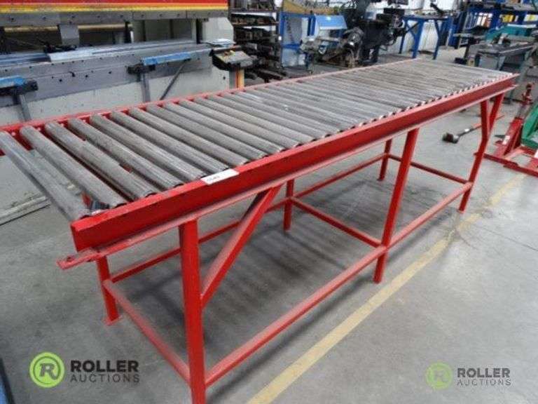 10' x 30in Roller Conveyor Table - Roller Auctions