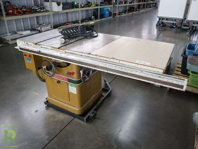 Powermatic 66 10" Tilting Arbor Table Saw, 5Hp, 230V, 3ph, s/n 8266848 ...