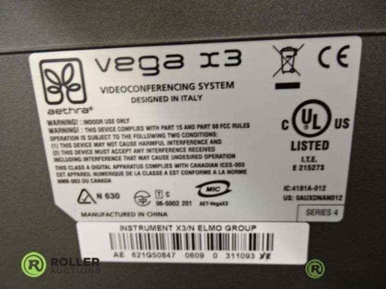 Aethra Vega X3 Video Conferencing System (No Remote) - Roller Auctions