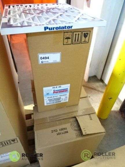 (3) Boxes of Purolator Hi-E 40 STD1 16in x 20in x 1in Filters - Roller ...