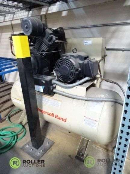 Ingersoll Rand 7100 Horizontal Air Compressor, 2-Stage, 15HP, 3-Phase ...