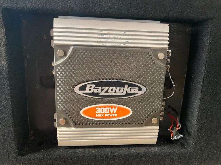 (2) Bazooka 10" Subwoofers With 300W Amp and Enclosure - Roller Auctions