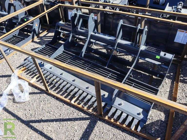 New Wolverine 70" Rock / Rake Attachment to Fit Skid Sterr Loader ...