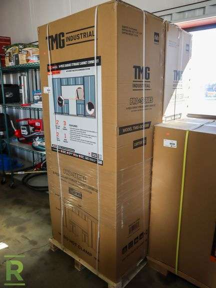 New TMG Industrial TMG-GCC08B 8-Piece Garage Storage Combo Set - Roller ...