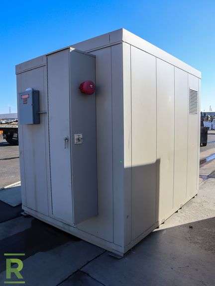 7' x 9' x 8' Securall Hazmat Storage Container With Ramp and Forklift ...
