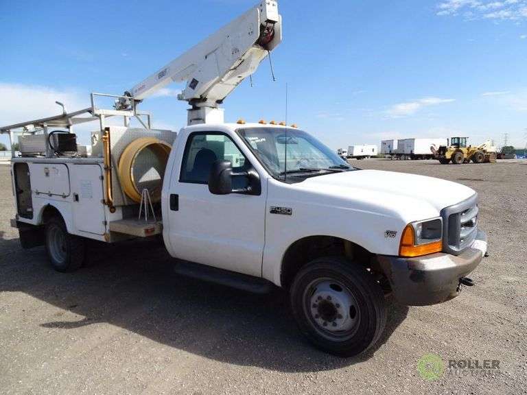 2000 FORD F450 Super Duty Bucket Truck, Triton V10, 6.8L, Automatic ...