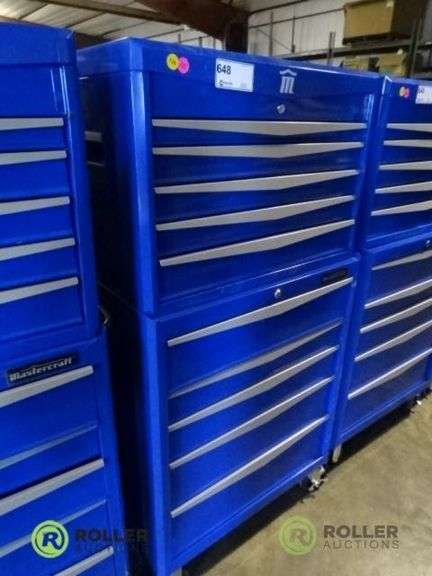 Mastercraft 30in W x 18-1/4in D x 61-1/2in H 10-Drawer Rolling Tool Box ...