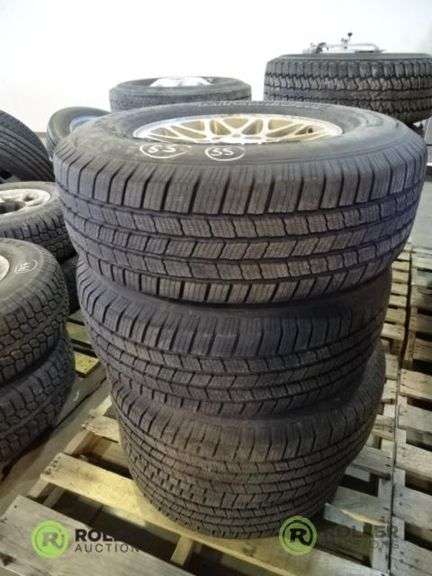 (4) Michelin LTX M/S 2 P235 / 75R 15 Tires With 5-Lug Rims - Roller ...