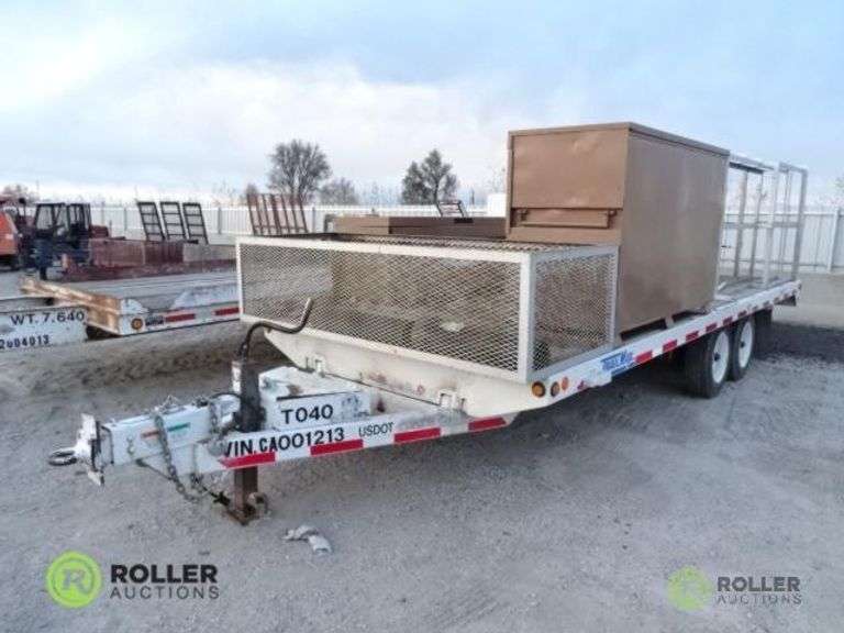 2012 TRAILMAX T16F T/A EQUIPMENT TRAILER, 8' x 21' Deck, 18,000 LB GVWR ...