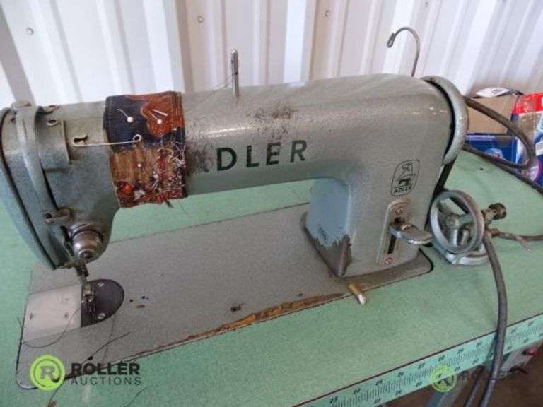 Adler Commercial Sewing Machine With Stand - Roller Auctions